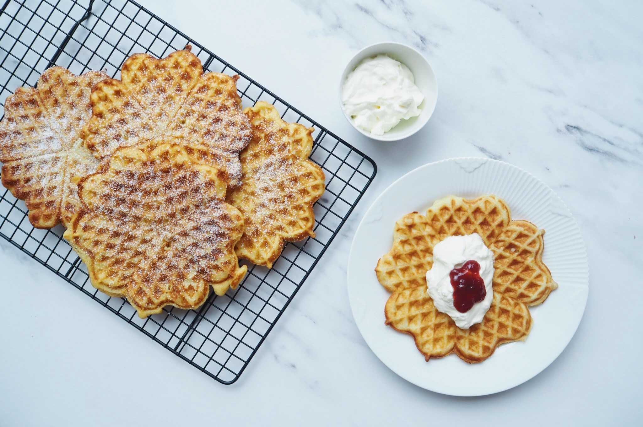 Glutenfri vafler med æbleskum - Glutenfrimagi